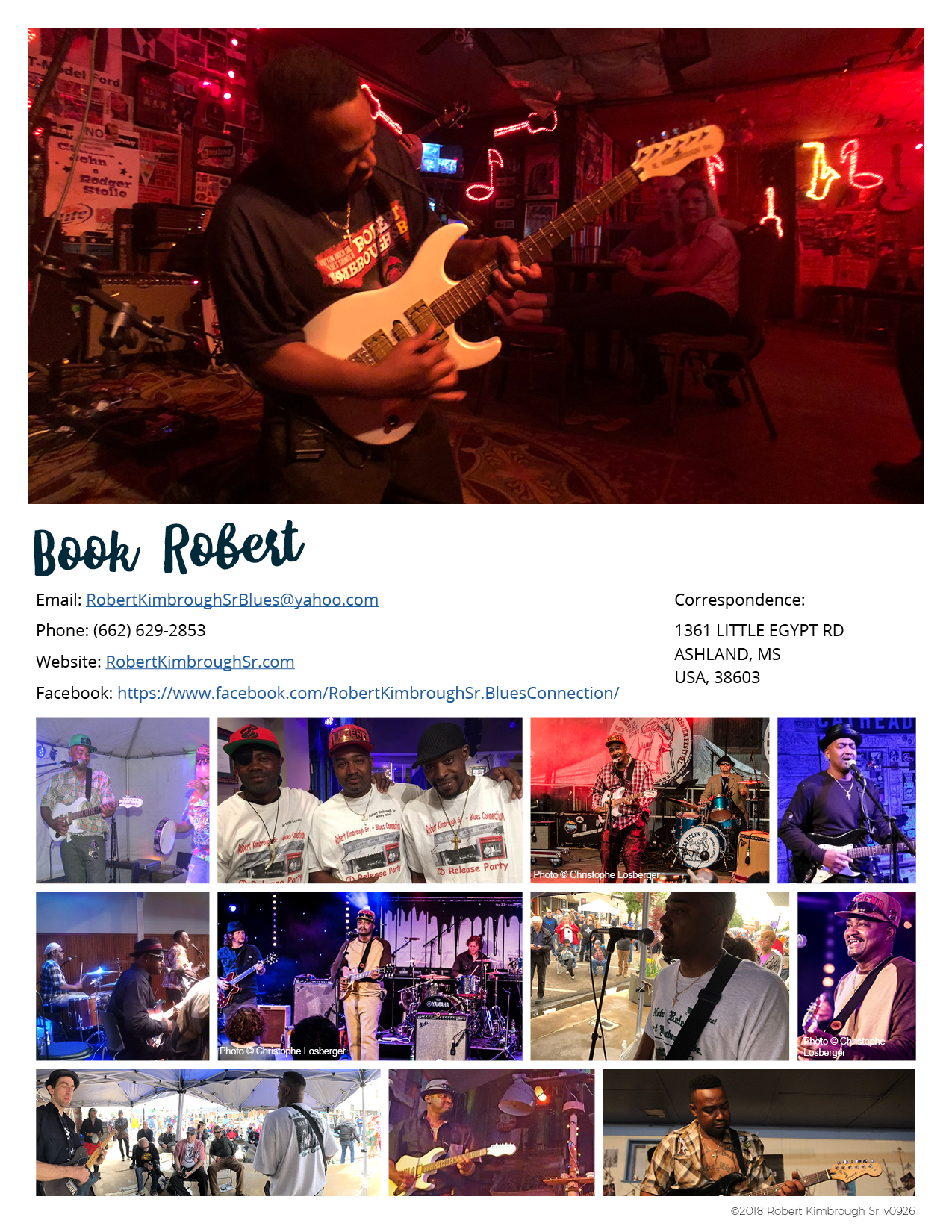 Robert Kimbrough Sr Press Kit - Robert Kimbrough, Sr.